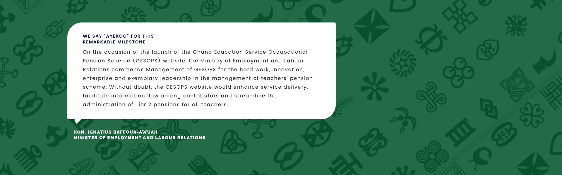 gespensions – Welcome to GESOPS